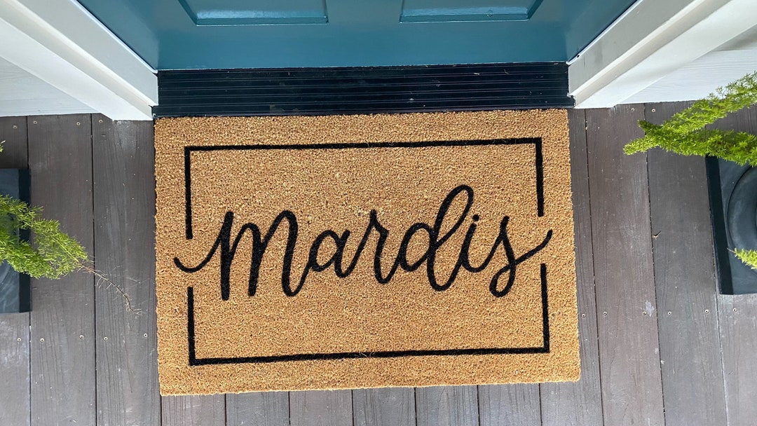 Custom Door Mat | Personalized Door Rug | Personalized Gift | Front ...