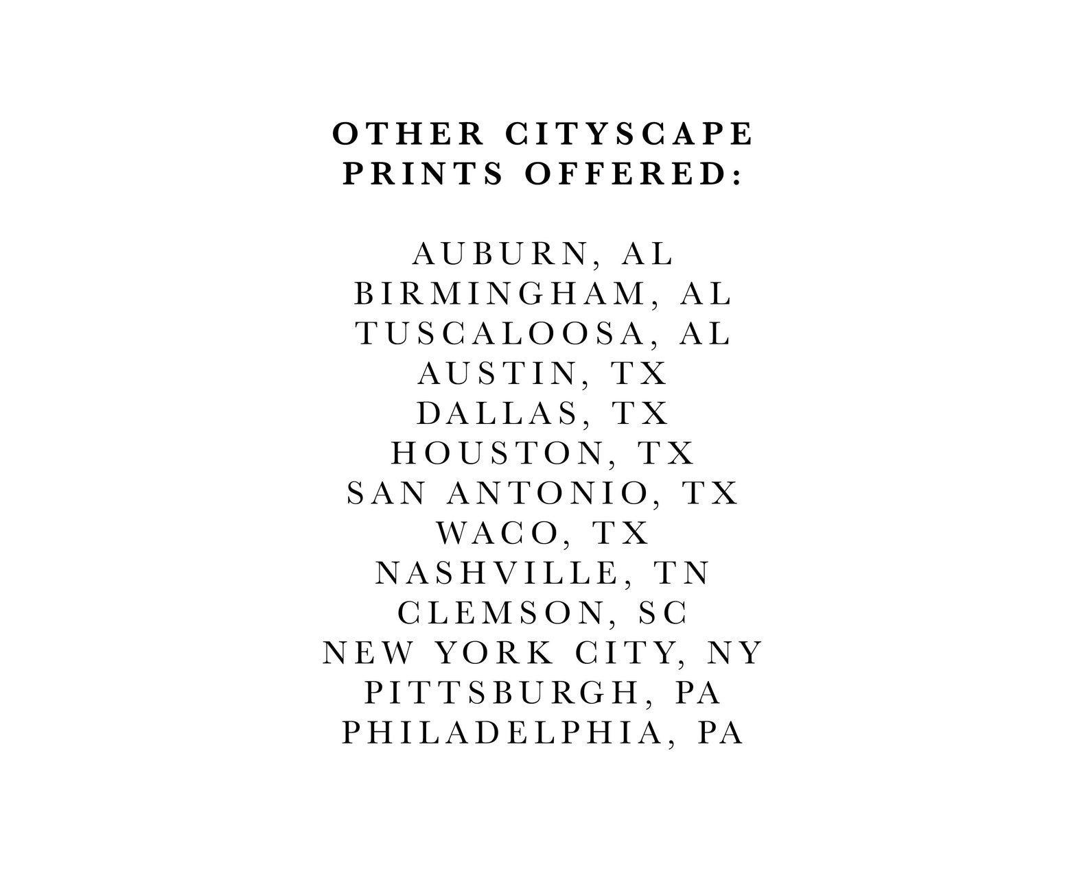 Austin Cityscape Print Hand-lettered Calligraphy Print - Etsy