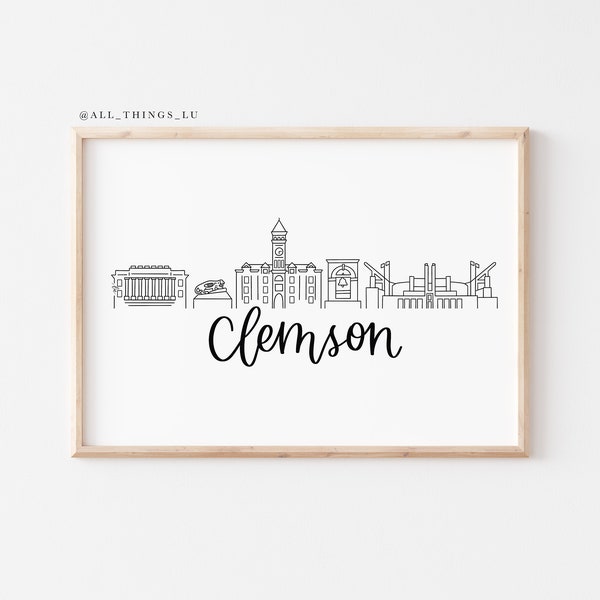 Clemson Art - Etsy