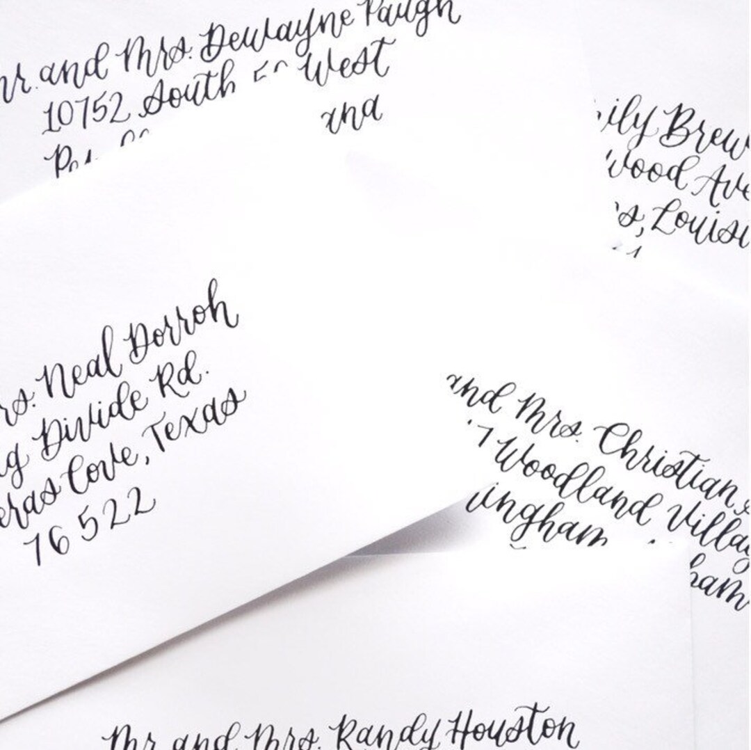 Hand-lettered Envelopes | Cursive Envelopes | Calligraphy Envelopes ...