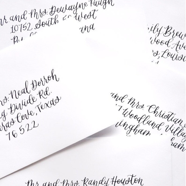 Hand-lettered Envelopes Cursive Envelopes Calligraphy - Etsy