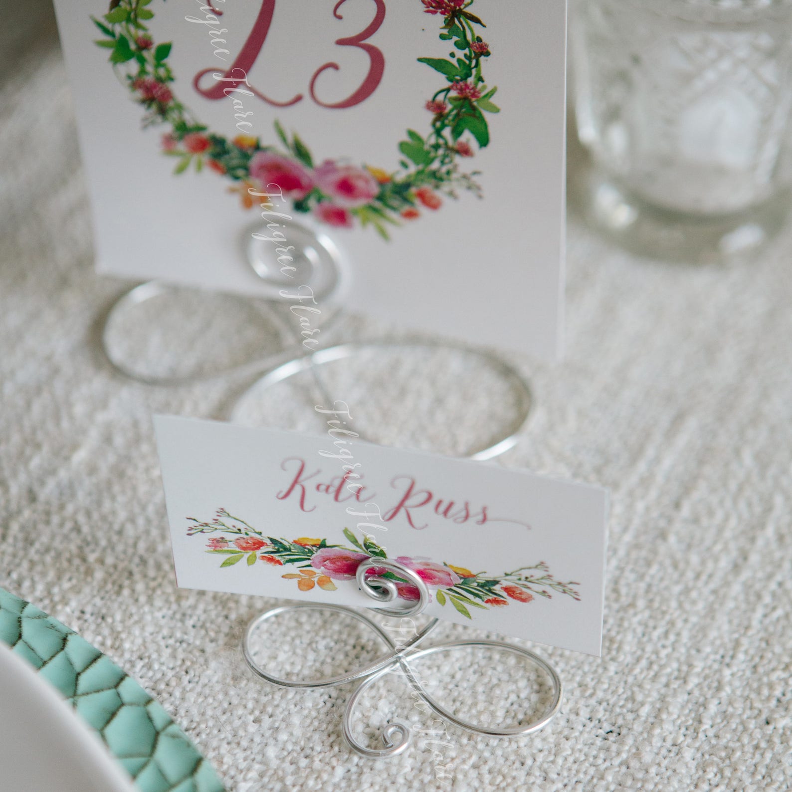 Set of 8 Large Wire Infinity Bow Table Number Holders Black - Etsy