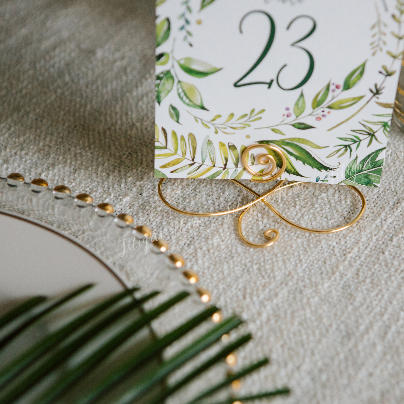 Set of 12 Gold Wedding Table Number Holders Table Number - Etsy