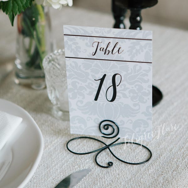 Table Number Holders - Etsy