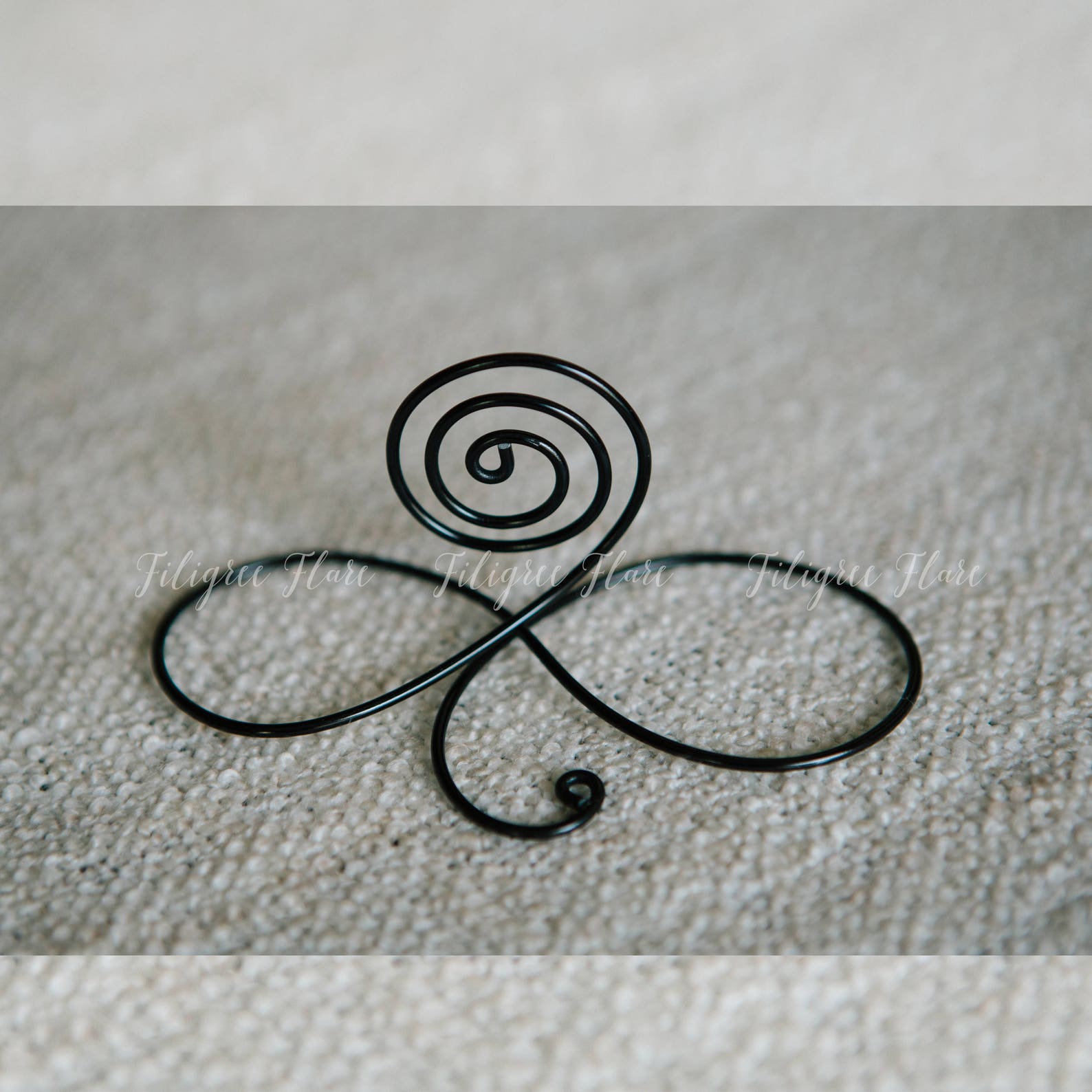 Set of 8 Large Wire Infinity Bow Table Number Holders Black - Etsy