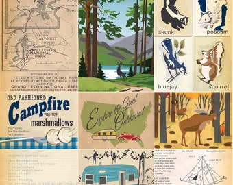 Retro camping | Etsy