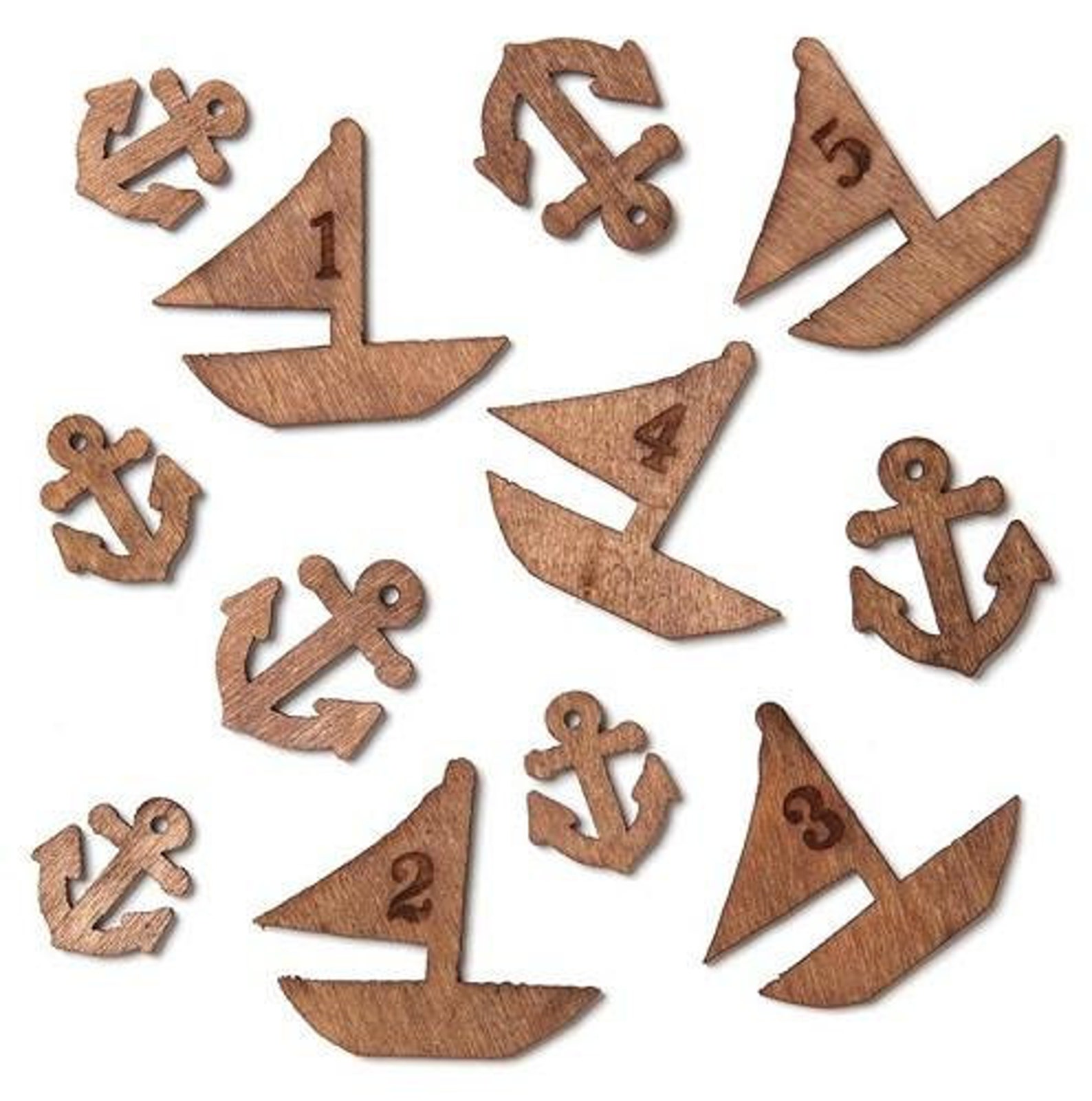 Studio Calico Wood Veneer Shapes Atlantic Collection | Etsy