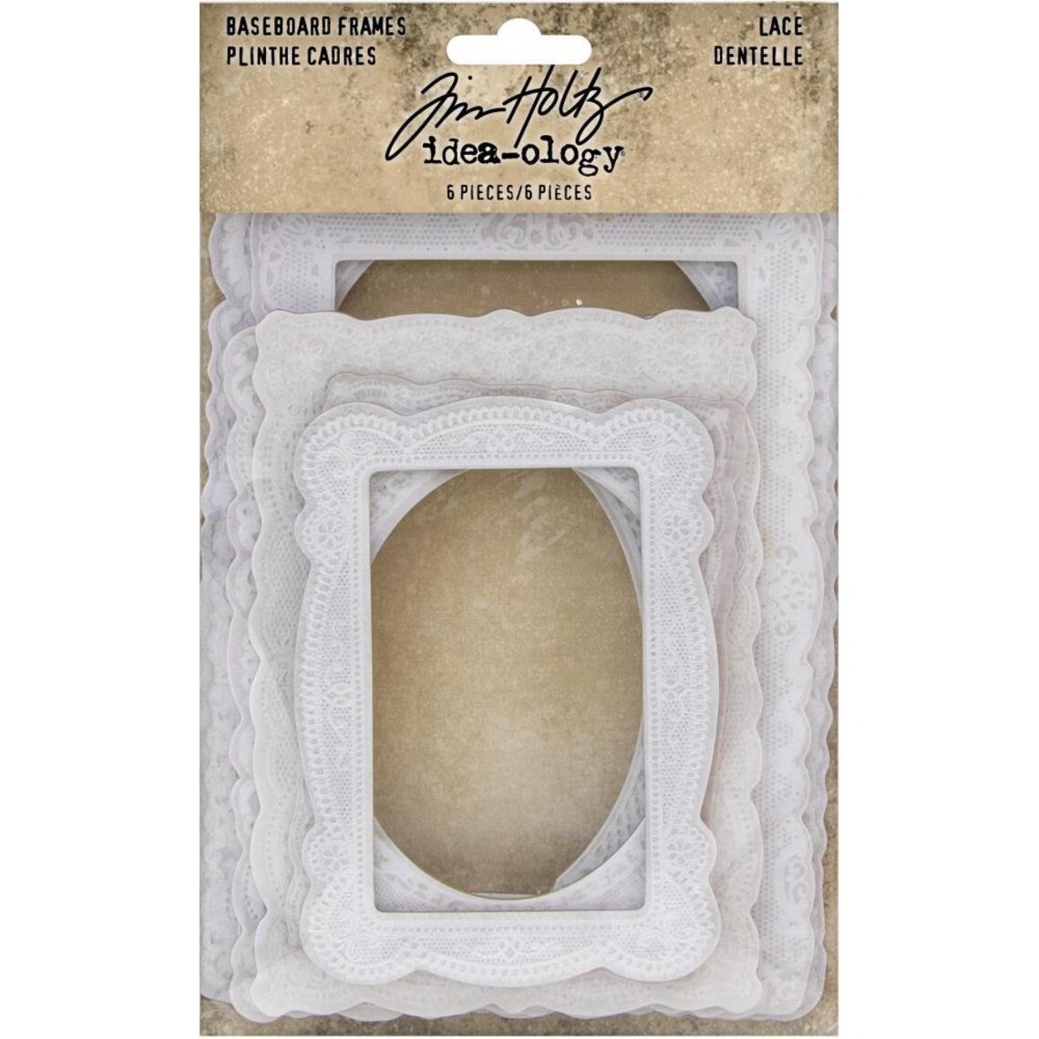 Tim Holtz Idea-ology Baseboard Frames, "lace", 6 Pieces, Vintage ...