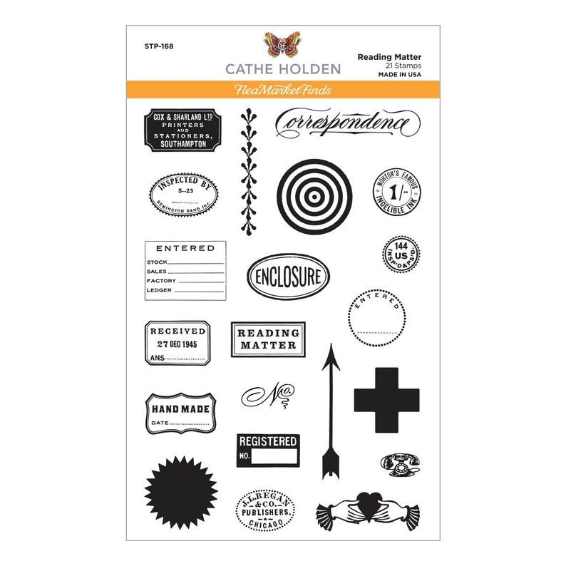 Reading Matter Clear Stamp Set From the Flea Market Finds Collection by ...