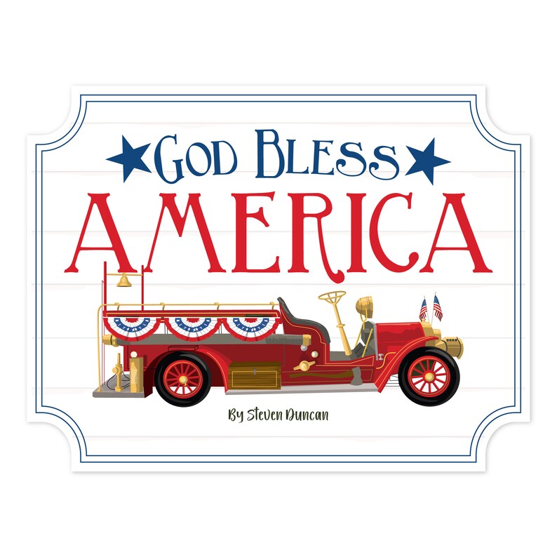 Carta Bella GOD BLESS AMERICA Collection Frames & Tags, 33 Pieces, July ...