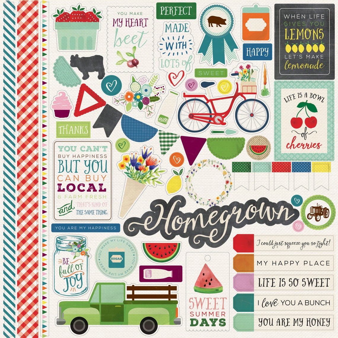 Echo Park Paper Co. HOMEGROWN Collection Kit Twelve 12X12 - Etsy