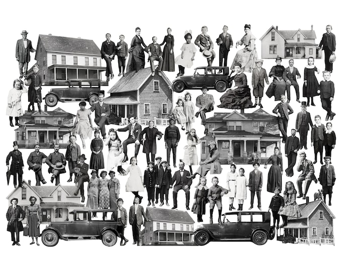 Tim Holtz Idea-ology Paper Dolls, poses, 62 Pieces, Vintage Inspired ...