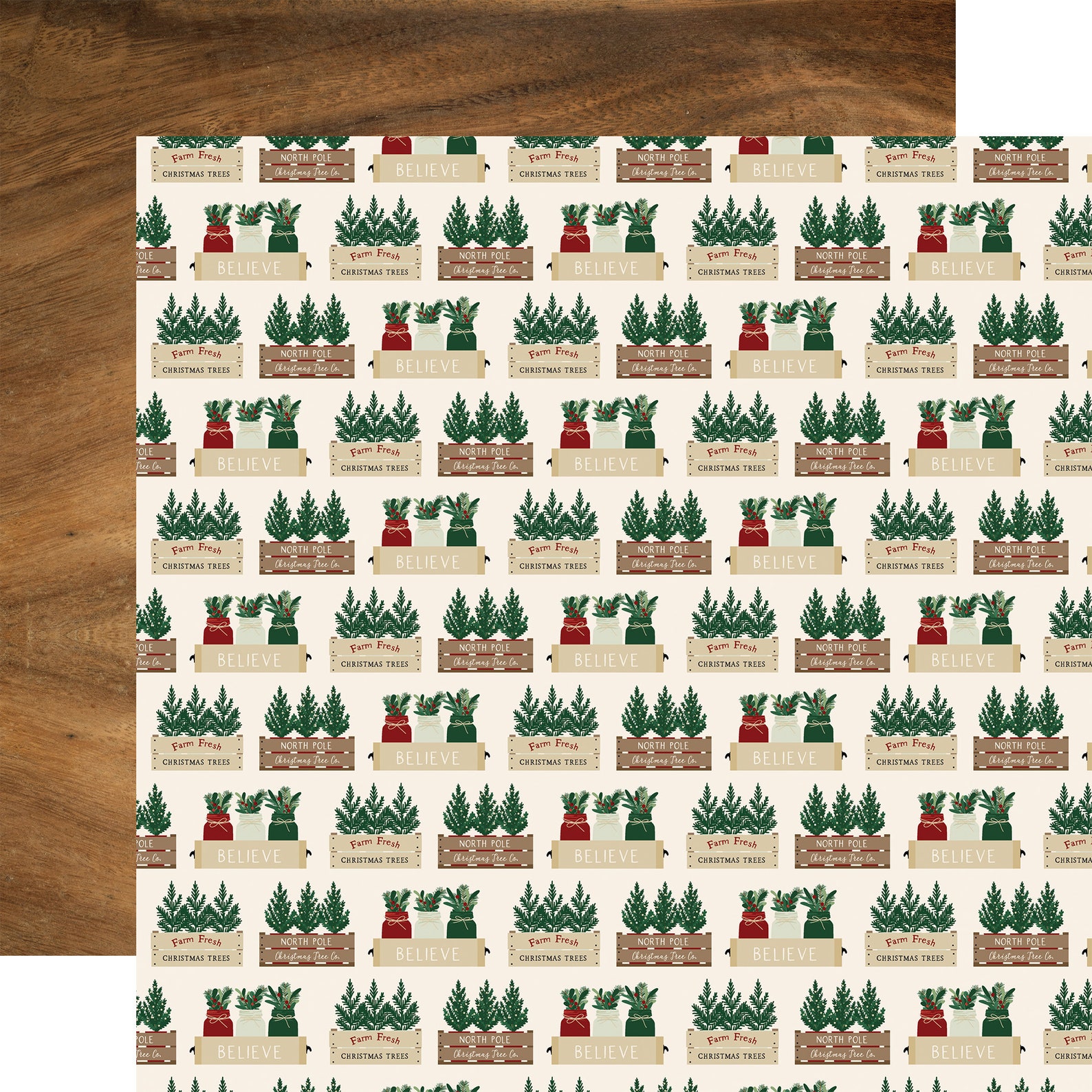 Echo Park Paper Co. A Cozy Christmas Collection Kit, Twelve 12X12 ...