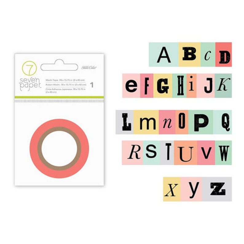 Studio Calico 7 Papers Alphabet Washi Tape clara - Etsy