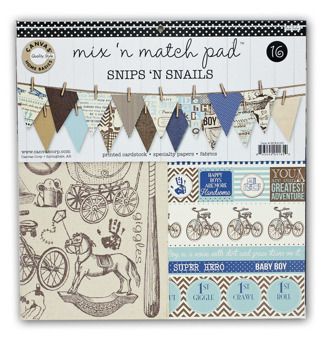 Canvas Corp Mix & Match Pad Snips and Sails Collection 12X12 - Etsy