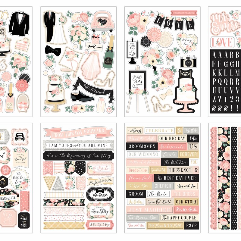 Wedding Stickers - Etsy