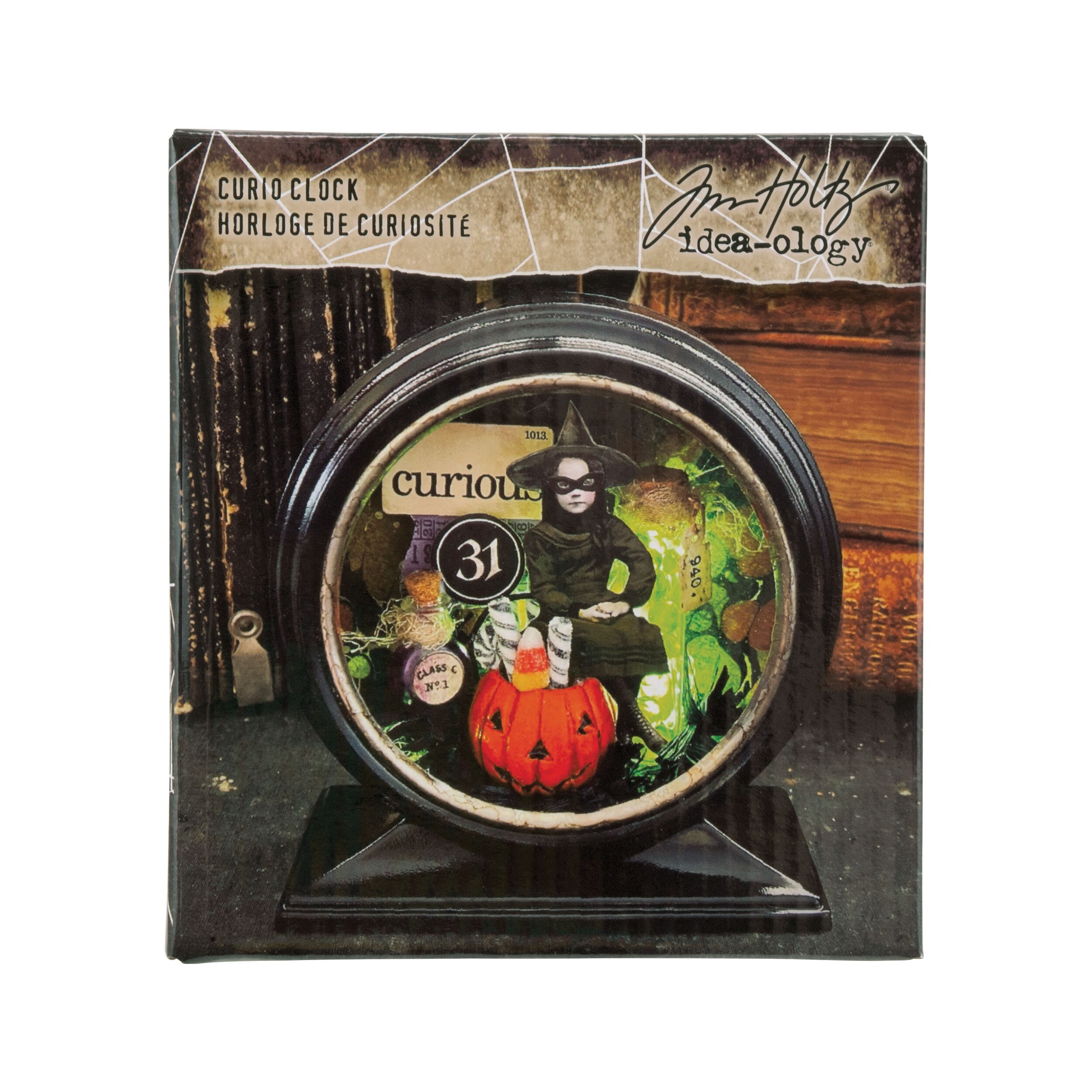 Tim Holtz Idea-ology Curio Clock, Black Metal, 1 Piece, Vintage ...