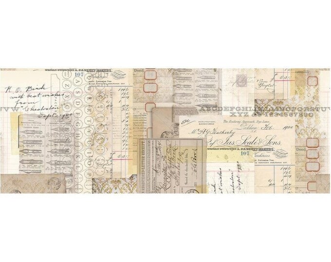 Tim Holtz Idea-ology Collage Paper, Typography Collage Paper, 6-yard ...