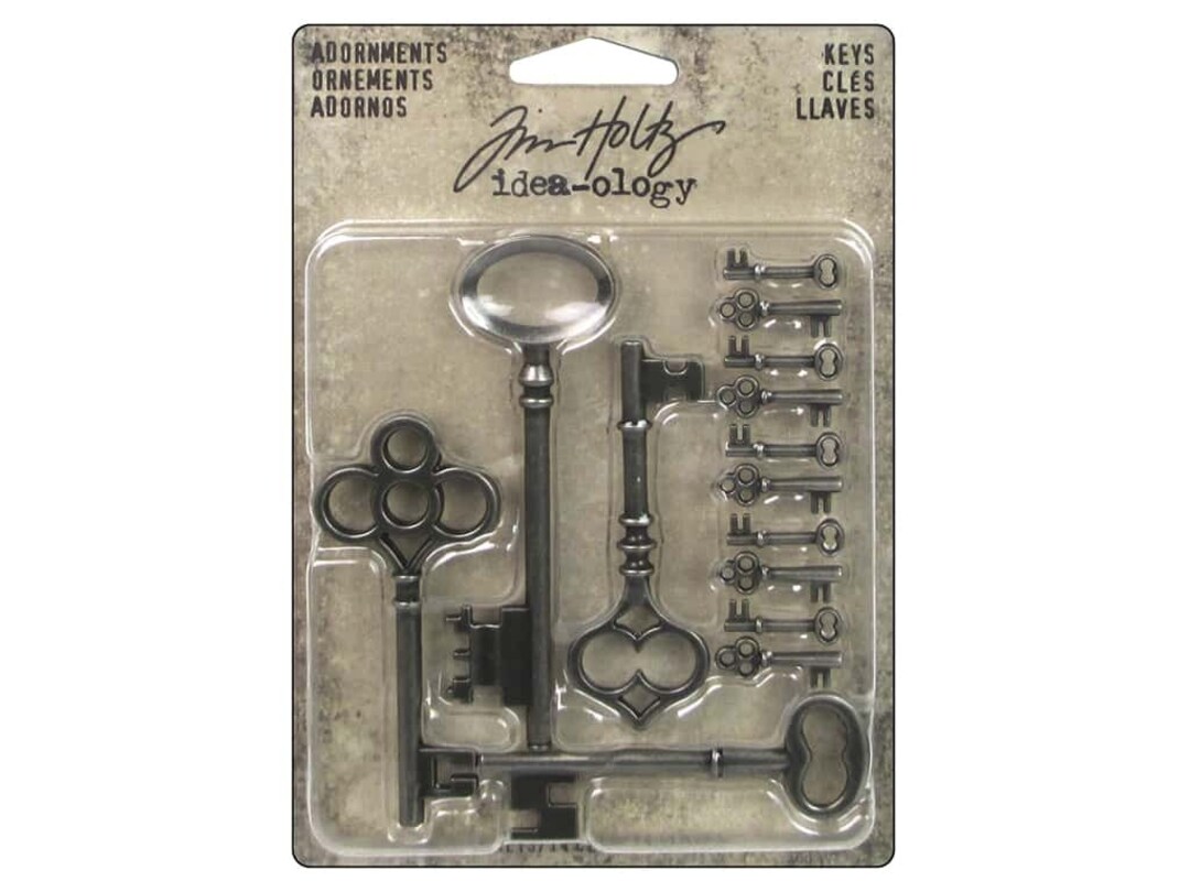 Tim Holtz Idea-ology Adornments Keys 14 Keys Vintage - Etsy UK