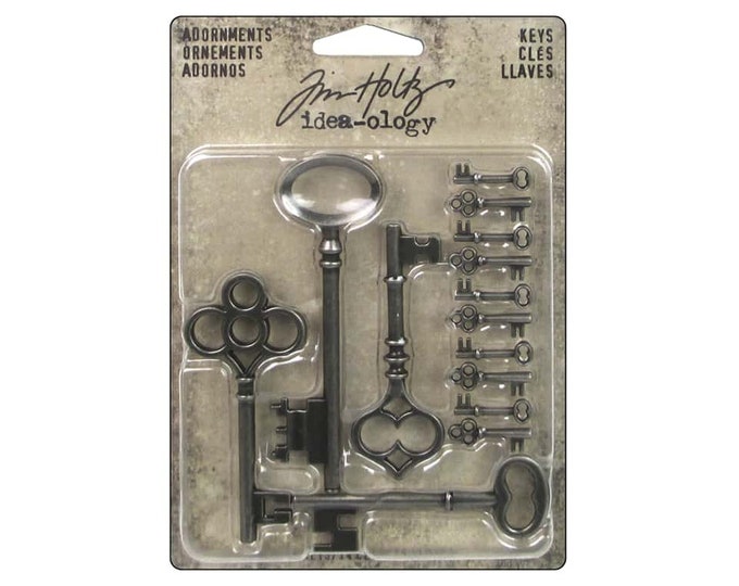 Tim Holtz Idea-ology Word Keys, 7 Keys, Vintage Inspired Assemblage ...