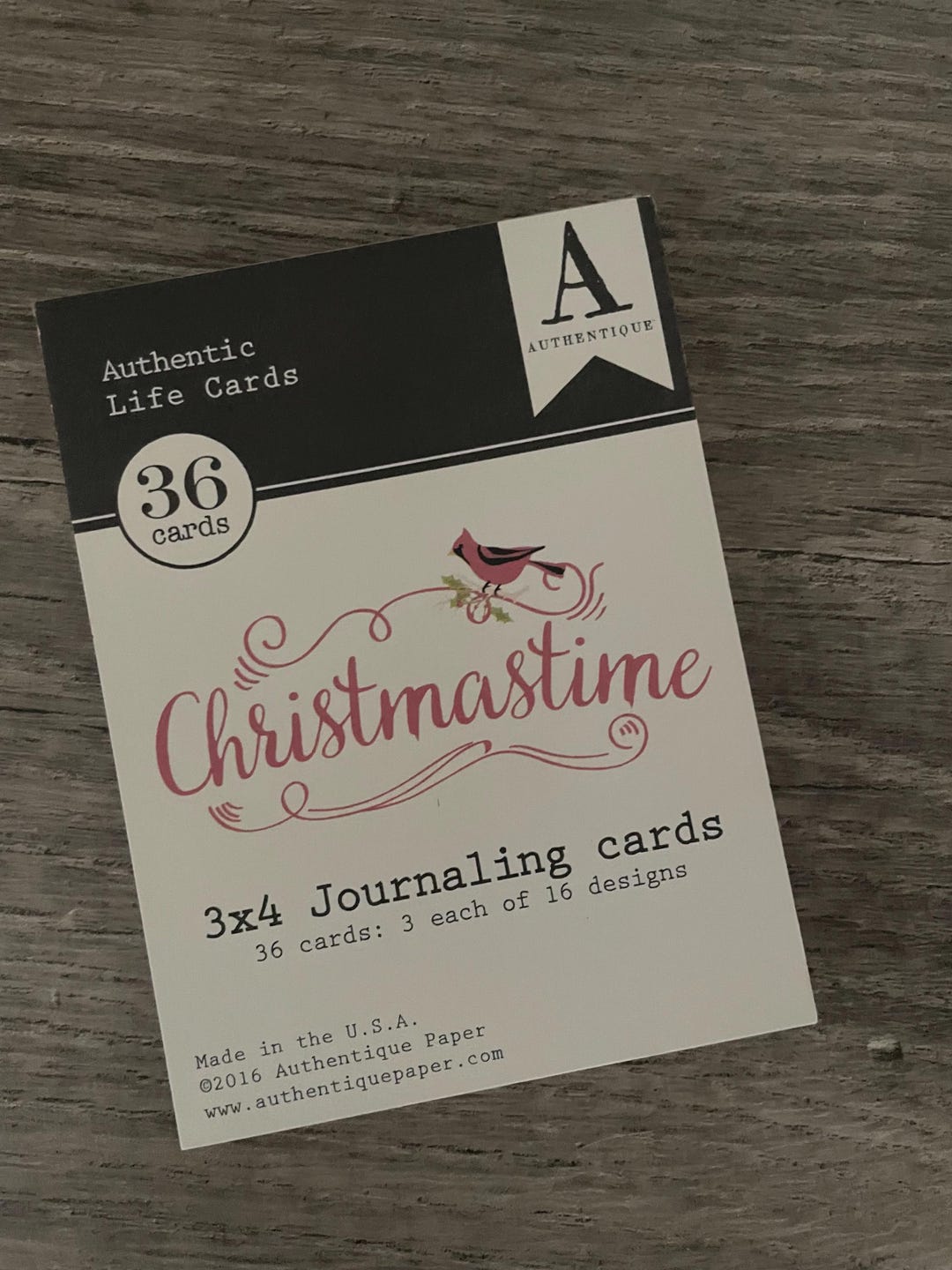 AUTHENTIQUE Christmastime Collection, Authentic Life Cards, 3X4 ...