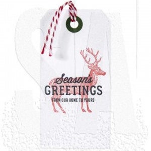 Stampers Anonymous Tim Holtz Collection Cling Rubber Stamps, Festive ...