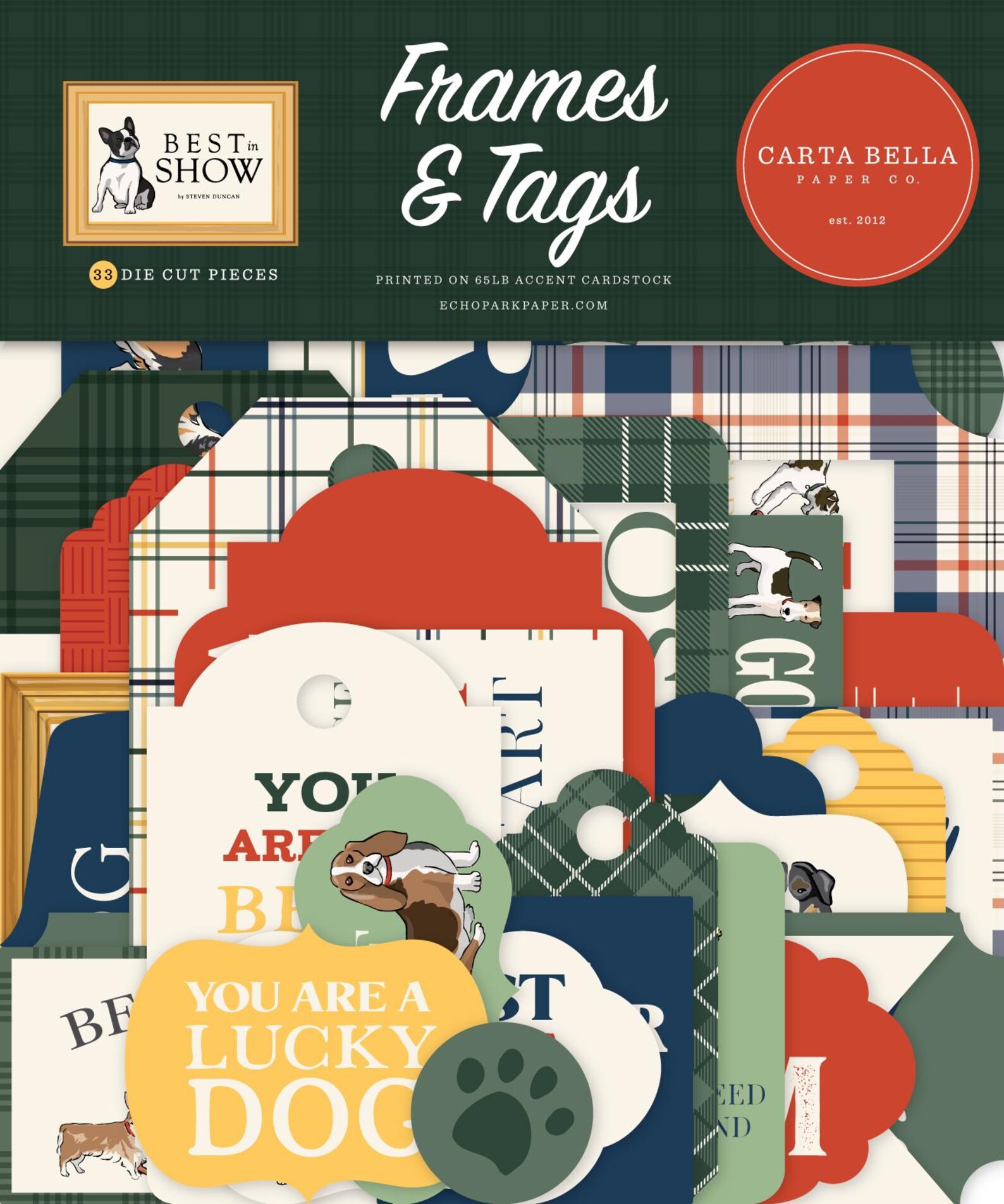 Carta Bella Best in SHOW Collection Frames & Tags, 33 Pieces, Die Cut ...