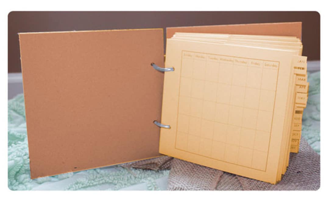 Melissa Frances Mini Calendar Book With Envelopes, 6" X 6" Calendar ...