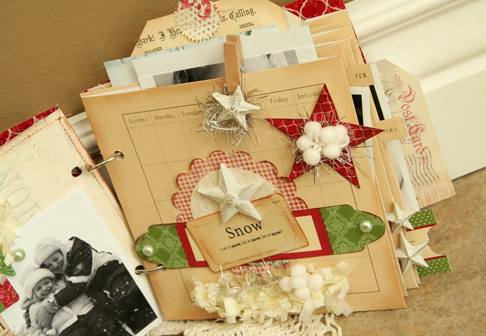 Melissa Frances Mini Calendar Book With Envelopes 6 X - Etsy