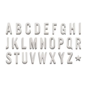 Tim Holtz Idea-ology Typography, 73 Pieces, Dimensional Plastic Letters ...