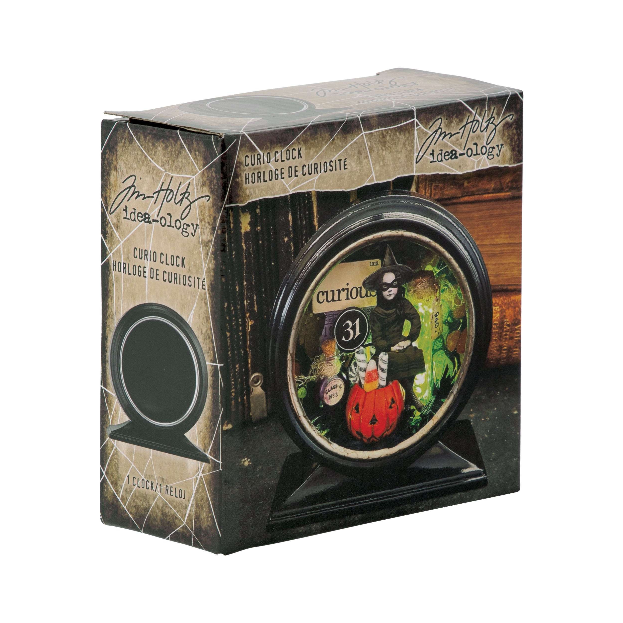 Tim Holtz Idea-ology Curio Clock, Black Metal, 1 Piece, Vintage ...