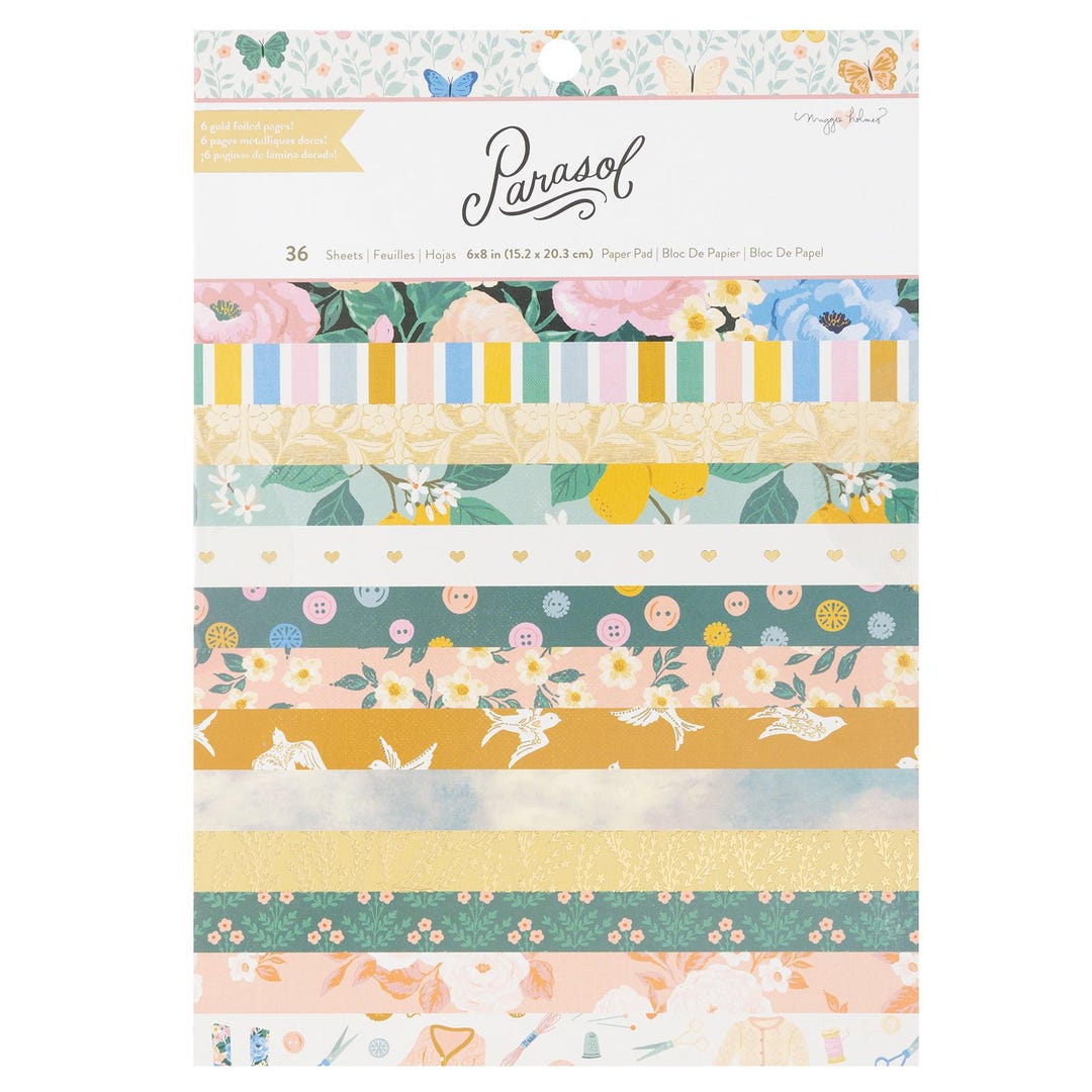 Maggie Holmes Parasol Collection 6" X 8" Pad, 36 Single-sided Sheets (6 ...