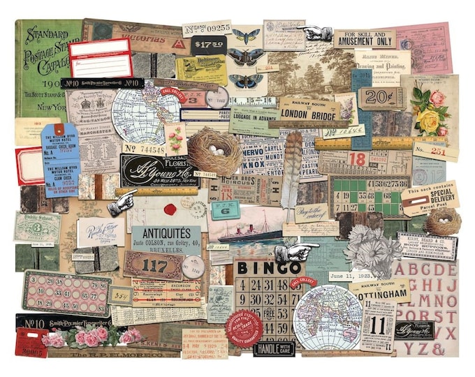 Tim Holtz Idea-ology Paper Dolls, poses, 62 Pieces, Vintage Inspired ...