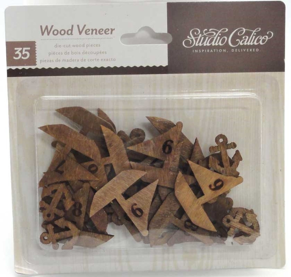 Studio Calico Wood Veneer Shapes Atlantic Collection | Etsy