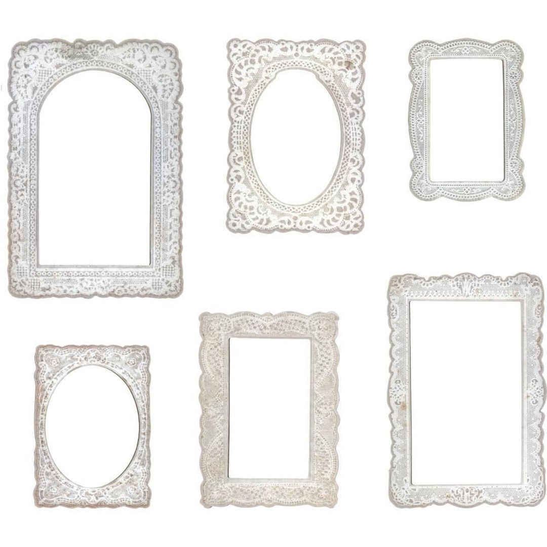 Tim Holtz Idea-ology Baseboard Frames, "lace", 6 Pieces, Vintage ...