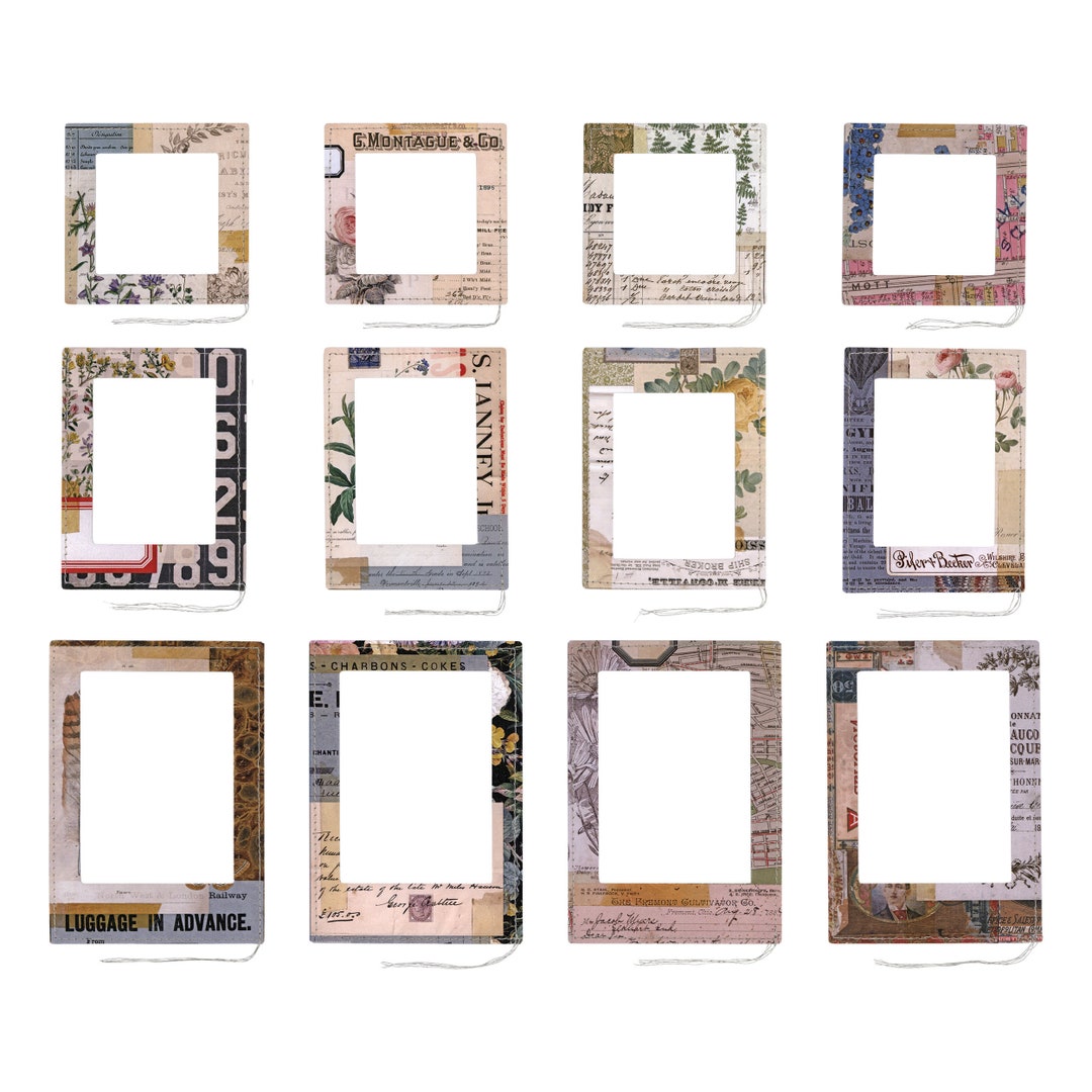 Tim Holtz Idea-ology Layer Frames, "collage", 12 Pieces, Vintage ...