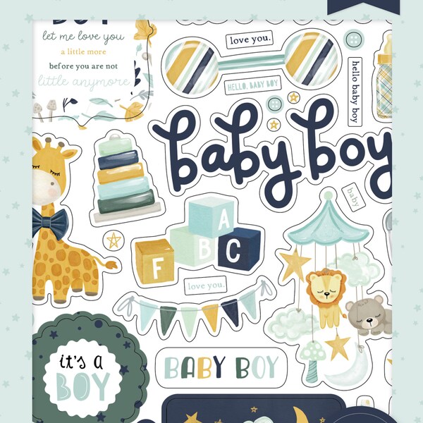 Baby Boy Month Stickers - Etsy