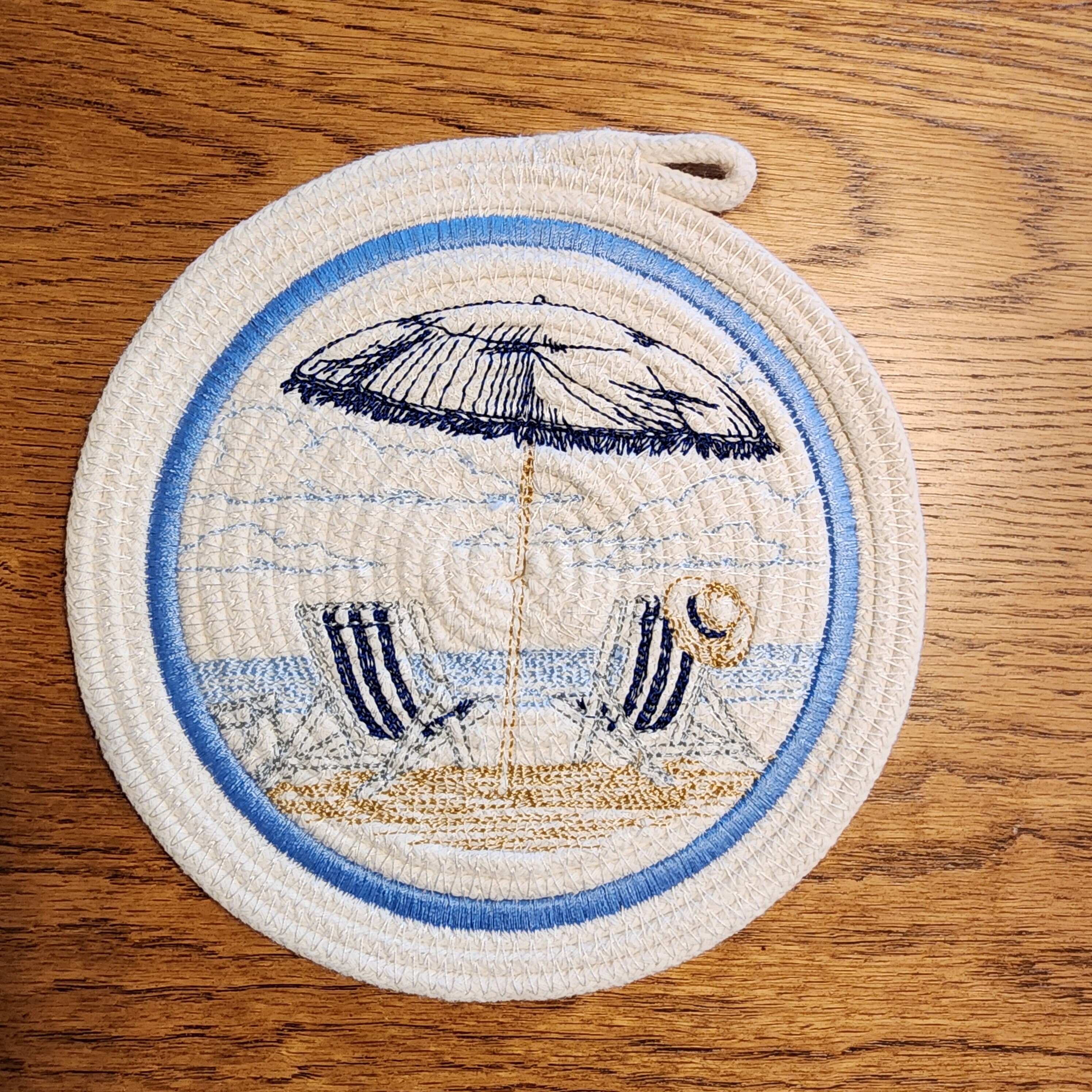 Nautical Rope Art Coasters or Mug Rugs, Set of 6, Extra Large 5.5 ...