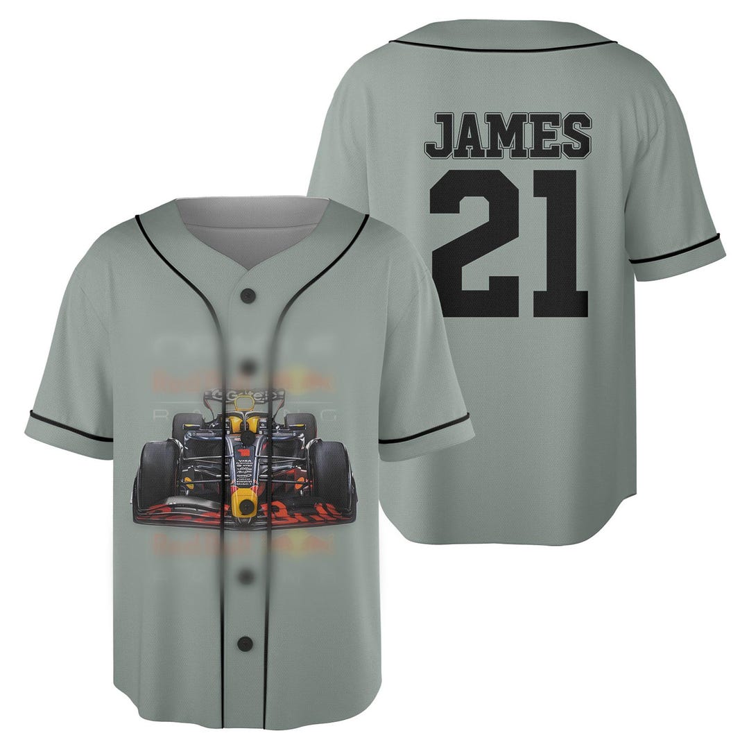 Custom Name Jersey, Red Bull Formula 1 Jersey, Max Verstappen F1 Jersey ...