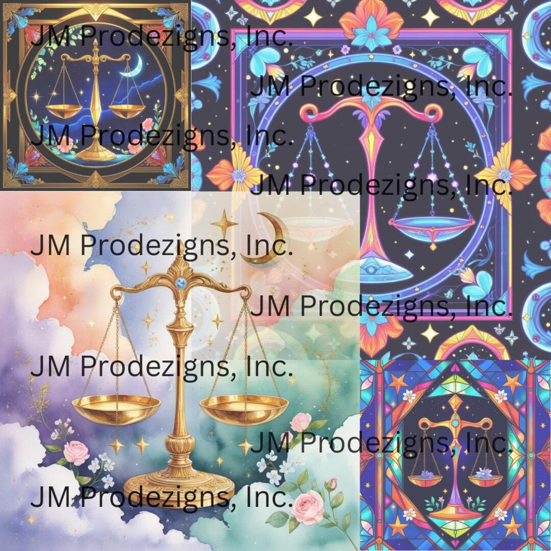 Libra Zodiac Images: Print-ready Designs (PDF Download) - Etsy