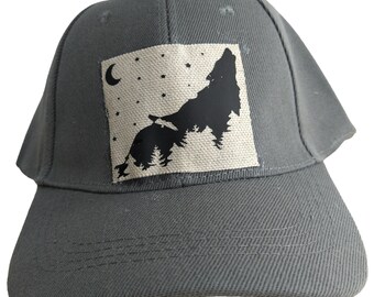 Wolf Baseball Cap - Etsy