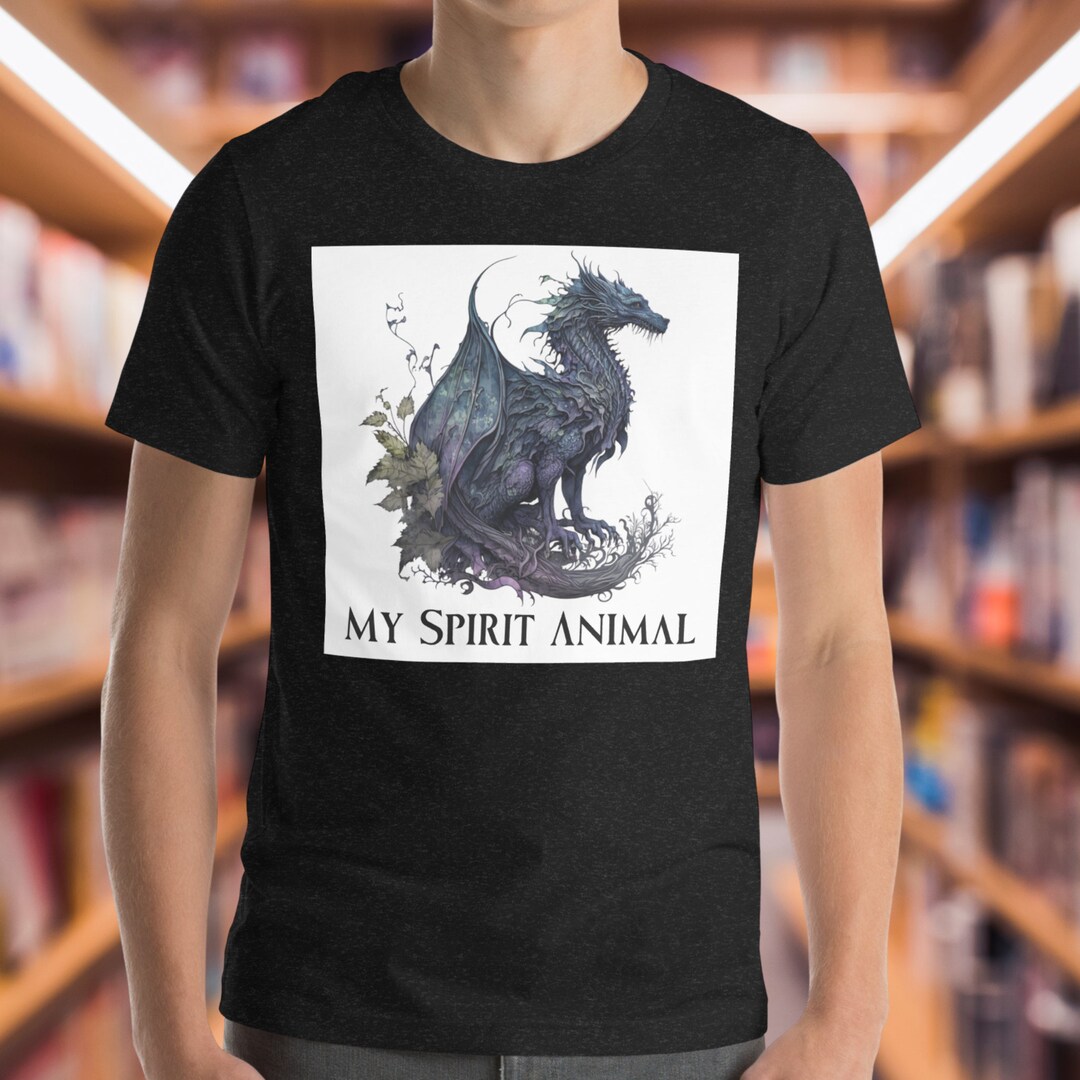 Dragon Spirit Animal T-shirt: Fantasy Mythical Creature Shirt - Etsy