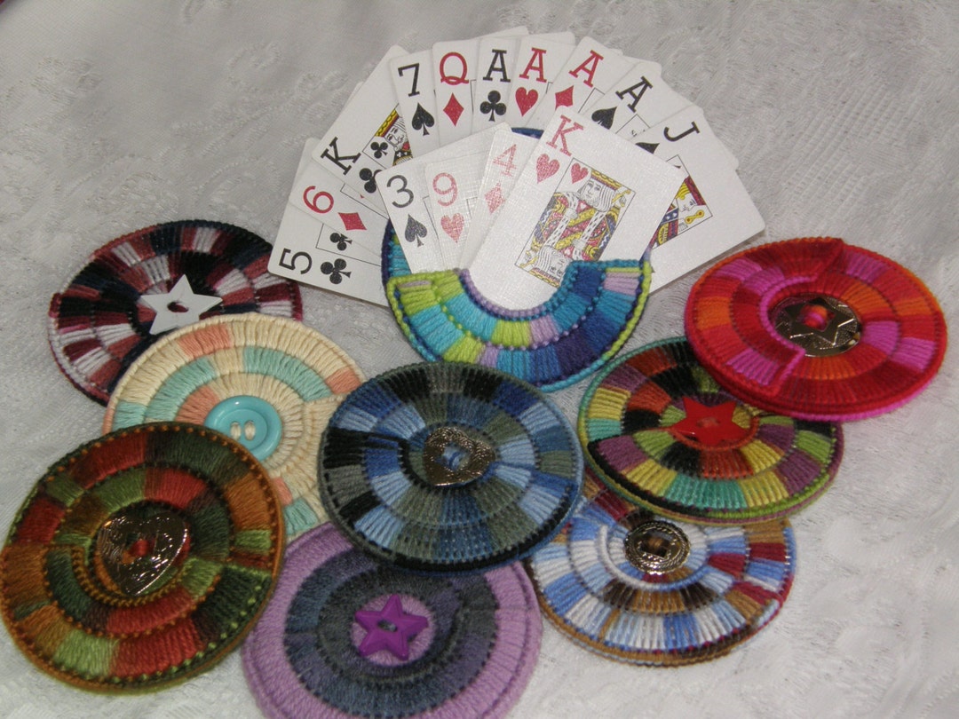 Playing Card Holders, Card Holders, Round Playing Card Holders - Etsy
