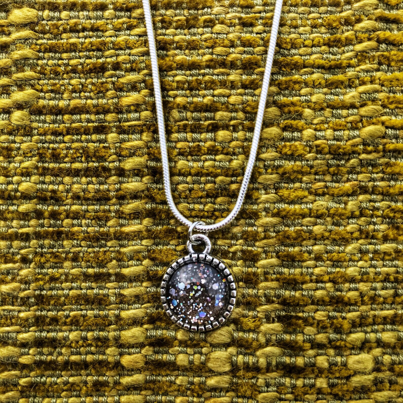 Holographic Necklace Dainty Necklace Glitter Necklace | Etsy