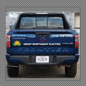 Full Truck Custom Decals, Pickup Truck, Both Sides & Tailgate, Custom ...