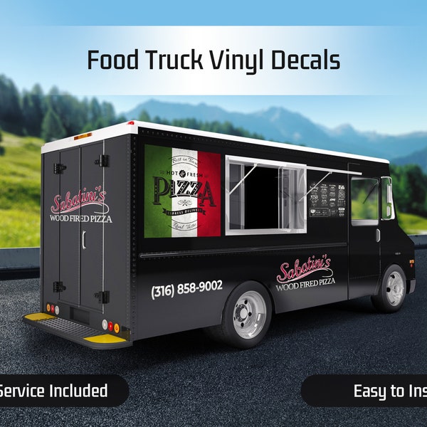 Food Truck Vinyl Decals - Etsy
