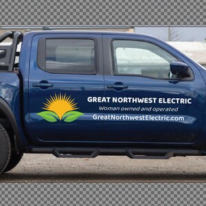 Full Truck Custom Decals, Pickup Truck, Both Sides & Tailgate, Custom ...