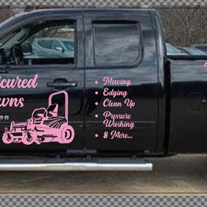 Full Truck Custom Decals, Pickup Truck, Both Sides & Tailgate, Custom ...