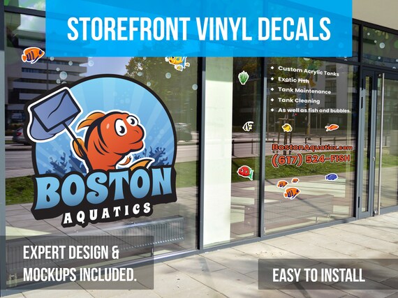 Premium Laminated Custom Printed Business Storefront Vinyl - Etsy