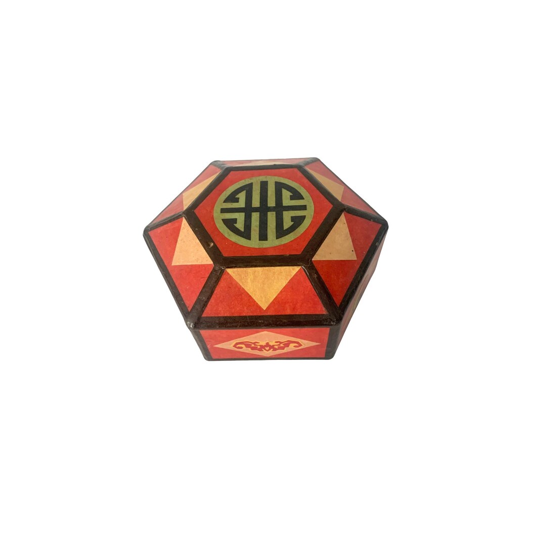 Vintage Korean Hanji Paper Mache Box - Etsy